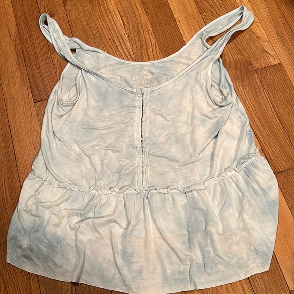 Tops | Soft And Sexy American Eagle Tank Tie Dye Blue And White | Poshmark